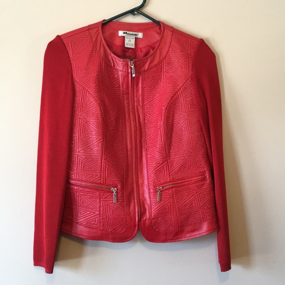Peter Nygard | Jackets & Coats | Nygard Collection Red Leather Jacket ...